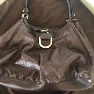 Gucci | Bags | Gucci Leather Embossed Handbag | Poshmark